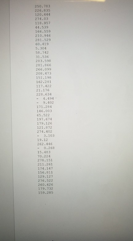 Solved Goals: Reading data from file, using arrays and | Chegg.com