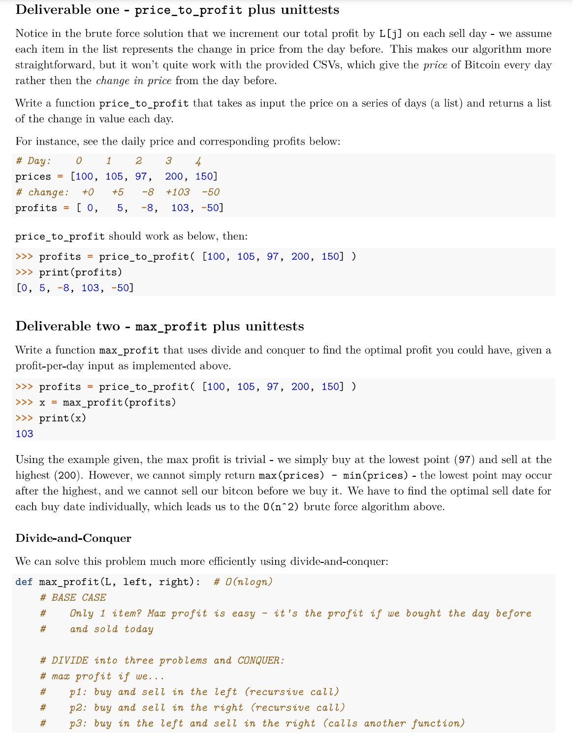 Solved Module 7 Homework - Divide and Conquer We have seen | Chegg.com