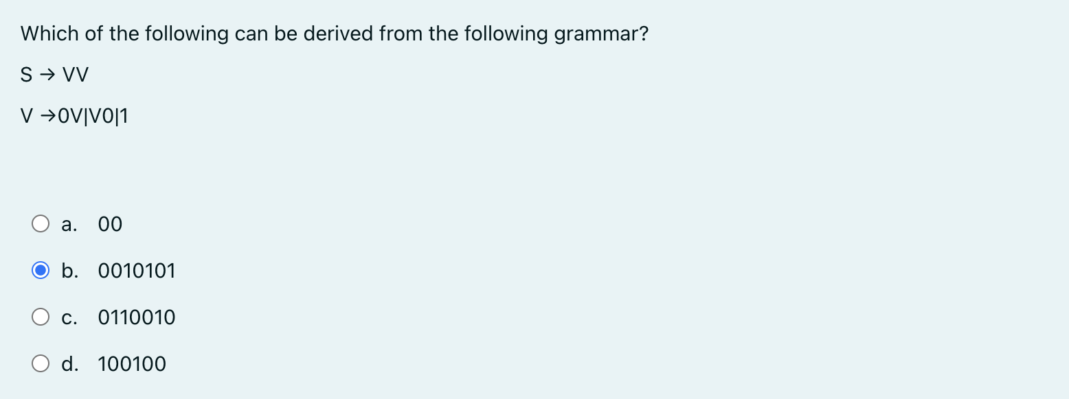 Solved Which of the following can be derived from the | Chegg.com