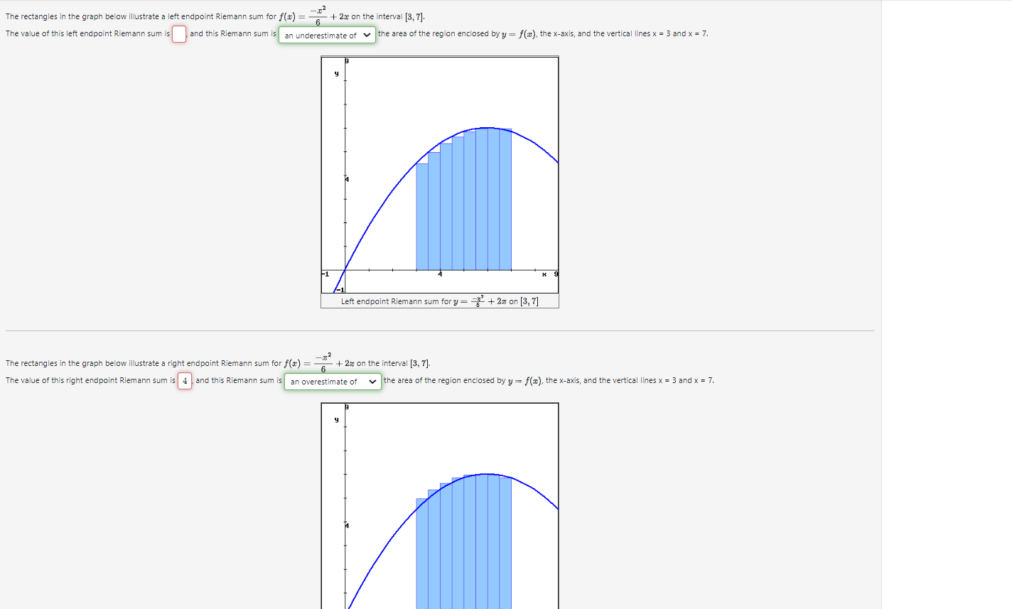 Solved The rectangles in the graph below illustrate a left | Chegg.com