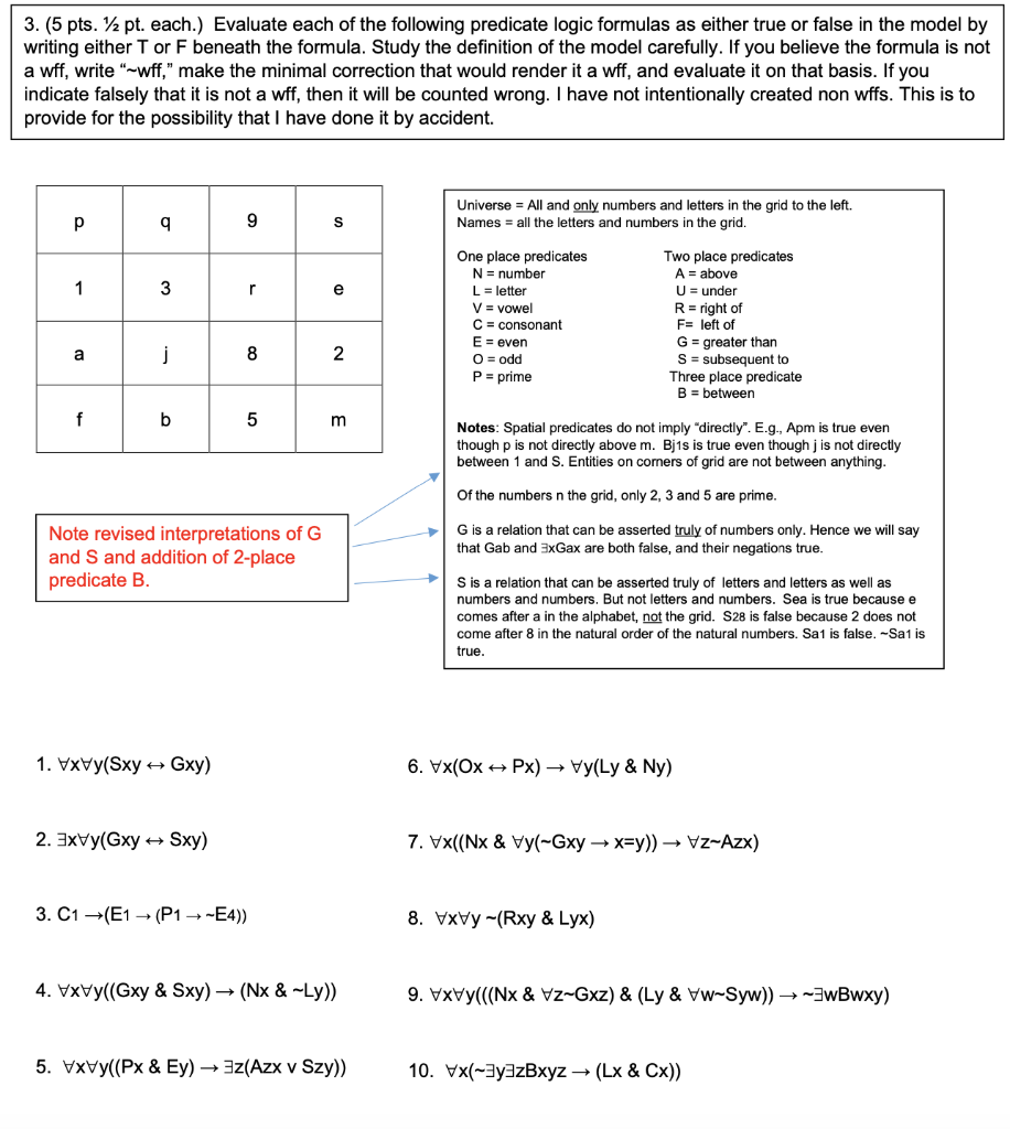Solved Evaluate each of the following predicate logic | Chegg.com