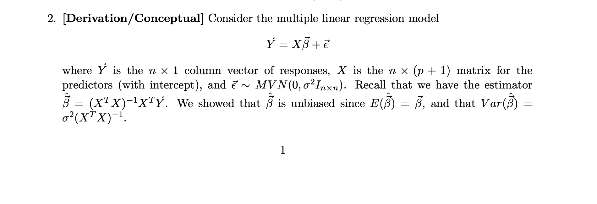 Solved 2. (Derivation/Conceptual] Consider the multiple | Chegg.com