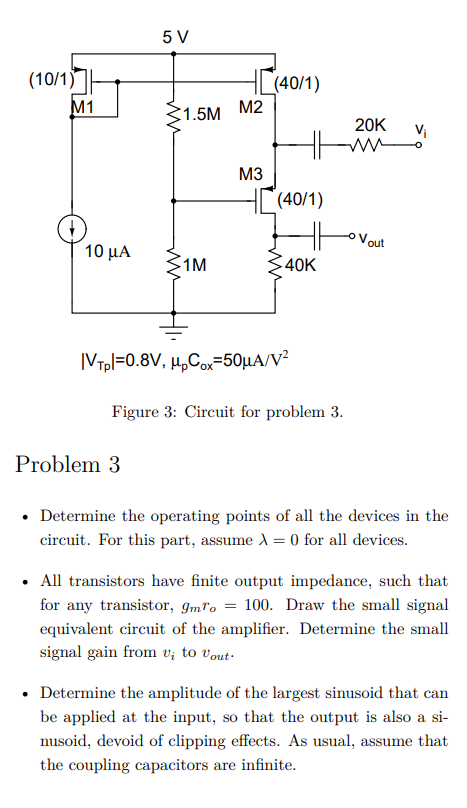 Solved Figure 3: Circuit for problem 3. Problem 3 - | Chegg.com
