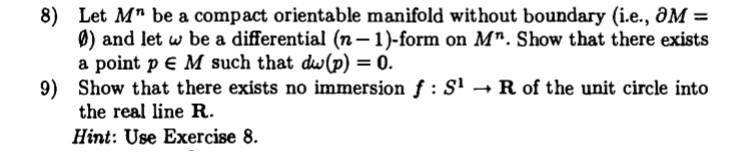 Solved 8) Let M" be a compact orientable manifold without | Chegg.com