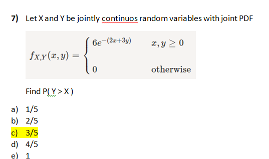 Solved Let x ﻿and Y ﻿be jointly continuos random variables | Chegg.com