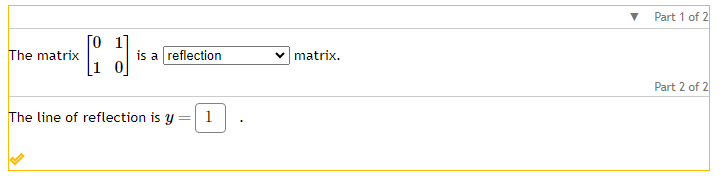 Solved The matrix [0110] is a matrix. | Chegg.com
