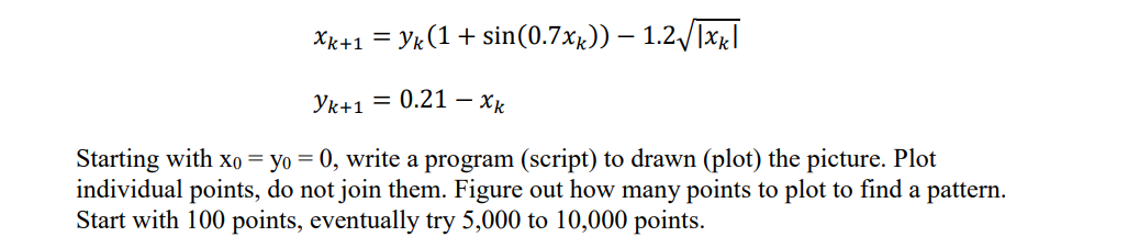 Solved Matlab A Interesting And Beautiful Fractal