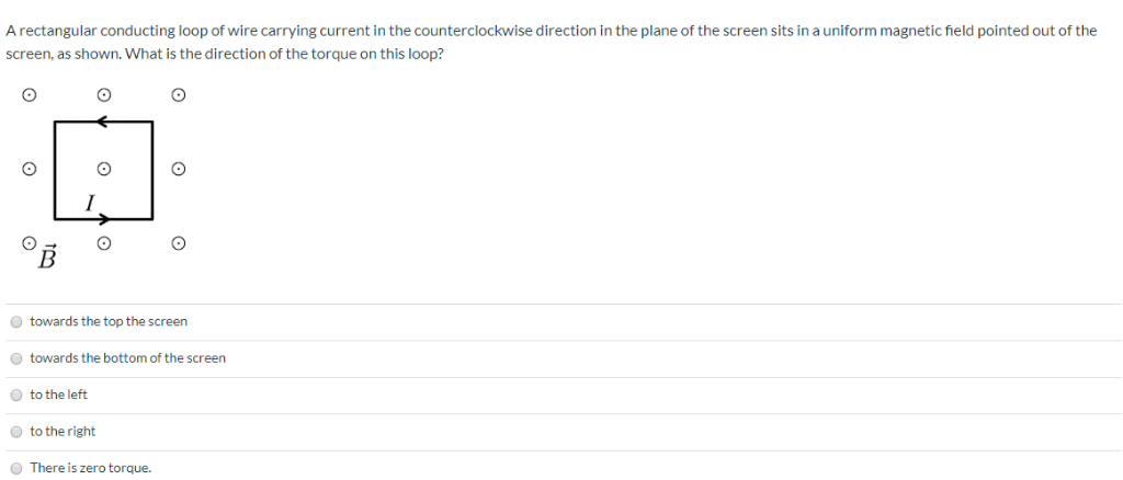 Solved Arectangular conducting loop of wire carrying current | Chegg.com