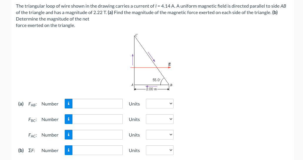 Solved The triangular loop of wire shown in the drawing | Chegg.com