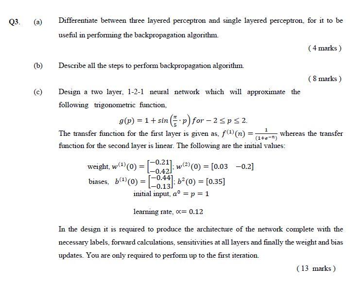 Solved Q3. (6) Differentiate between three layered | Chegg.com