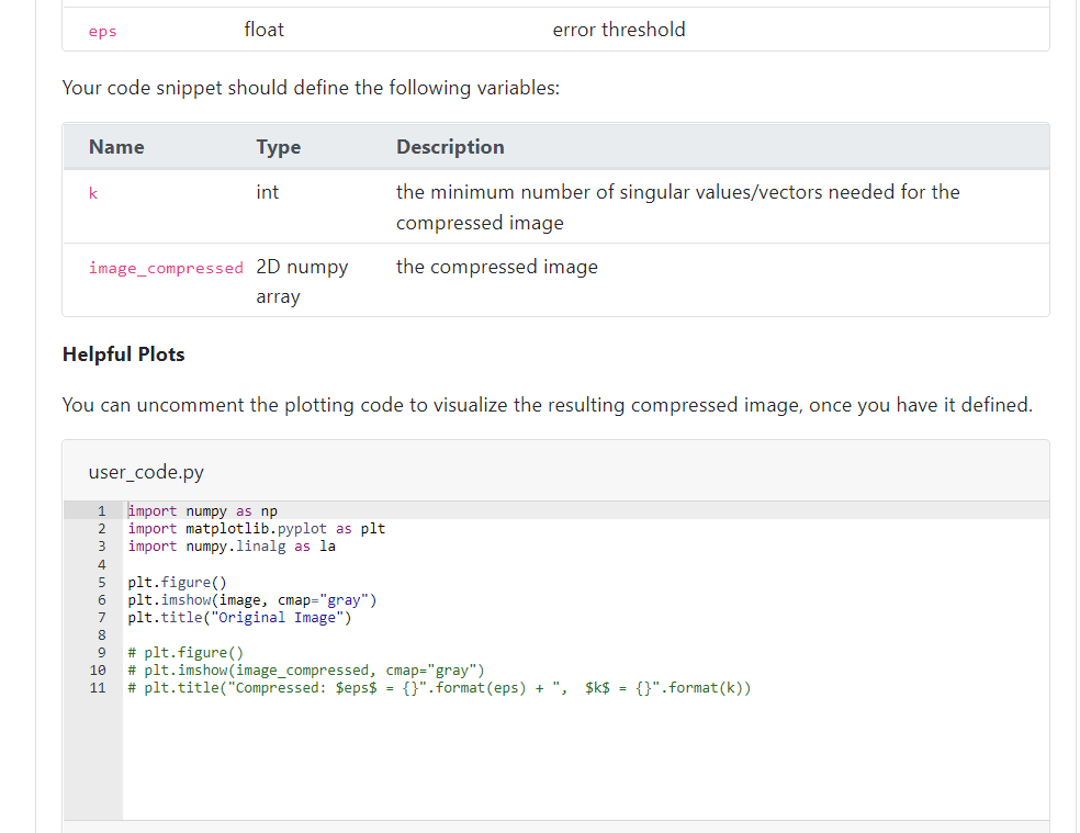 Solved Question 17 Svd Compression V2 Image Compression You 