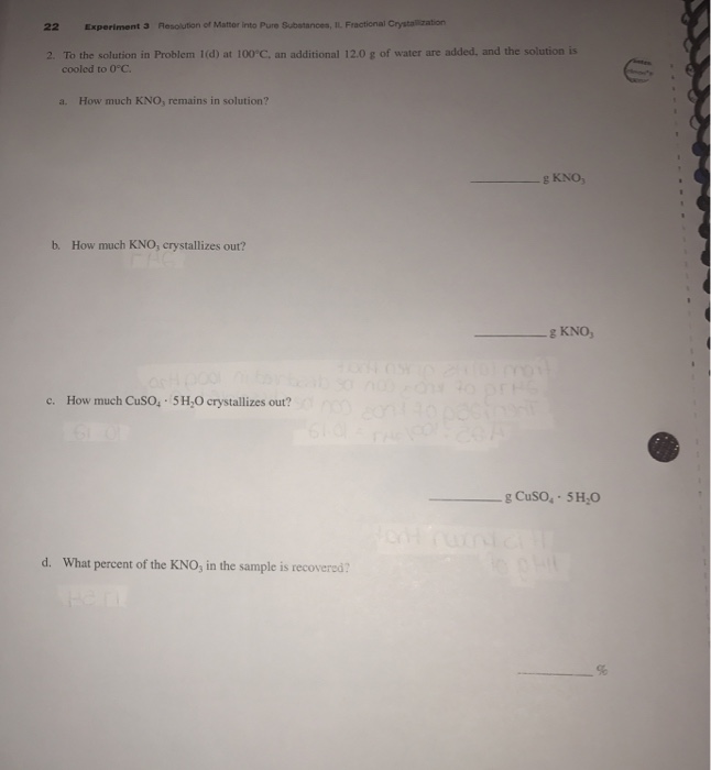 Experiment 3 Advance Study Assignment: Resolution of | Chegg.com
