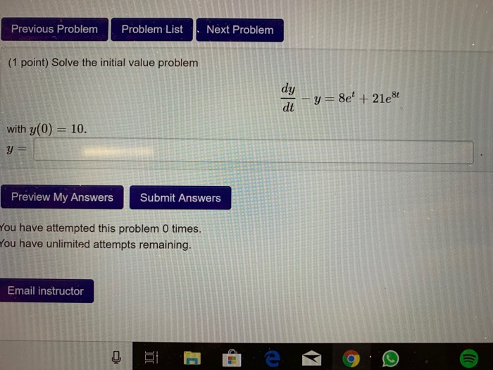 Solved Previous Problem Problem List. Next Problem (2 | Chegg.com