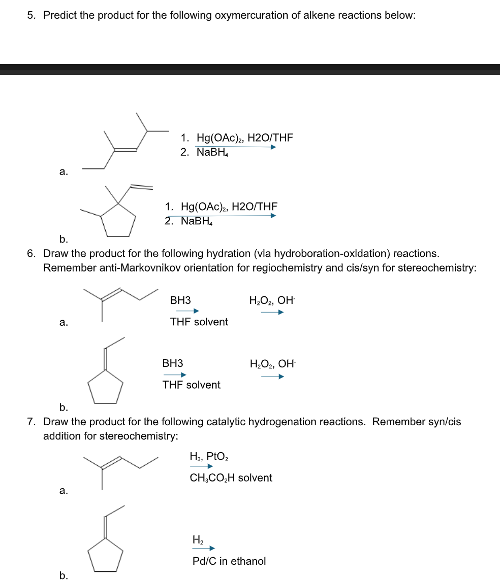 Solved 5. ﻿Predict the product for the following | Chegg.com