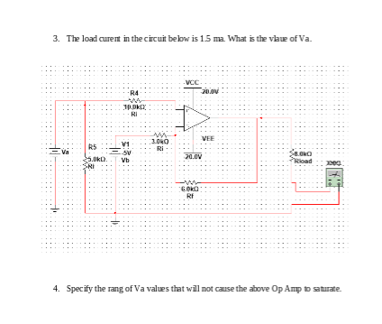 Solved 1. Calculate the Vin for the following conditions of | Chegg.com