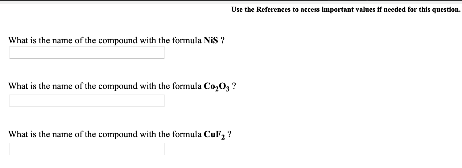 Solved Use the References to access important values if | Chegg.com