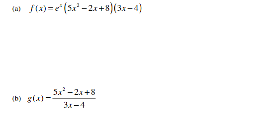 Solved Differentiate each function. Show all steps clearly | Chegg.com