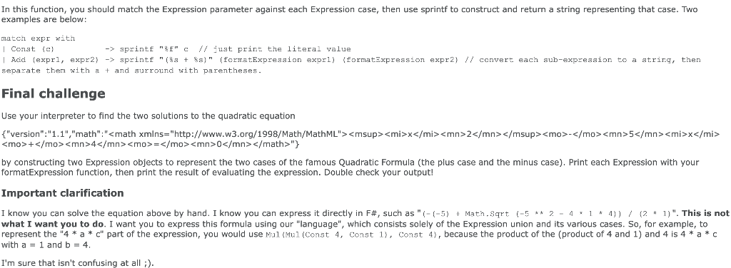 In this homework you will finish the basic math | Chegg.com