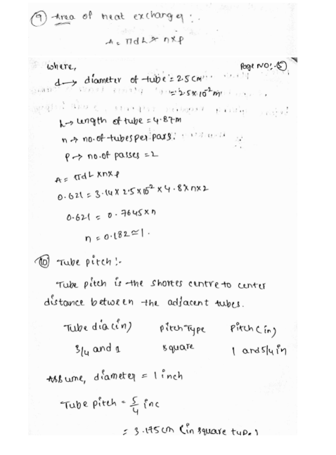 Solved Q) A counter flow shell and tube type of heat | Chegg.com