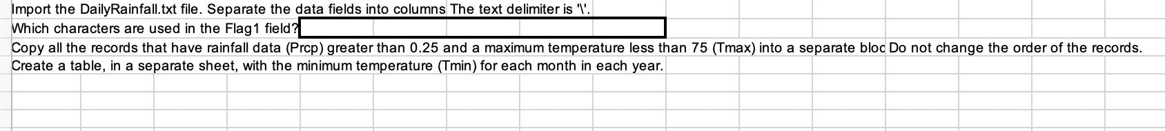 Solved PLEASE INCLUDE STEPS ON HOW TO IMPORT .TXT FILE TO | Chegg.com