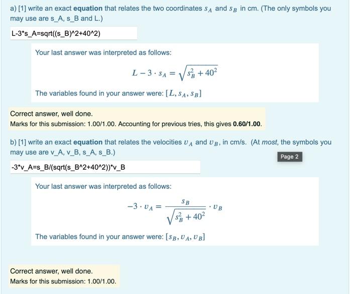 Solved Consider the system shown where numerically h = 40 | Chegg.com