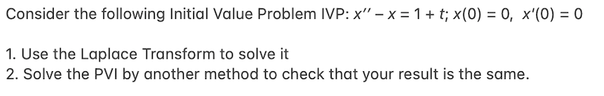 Solved Consider the following Initial Value Problem IVP: | Chegg.com