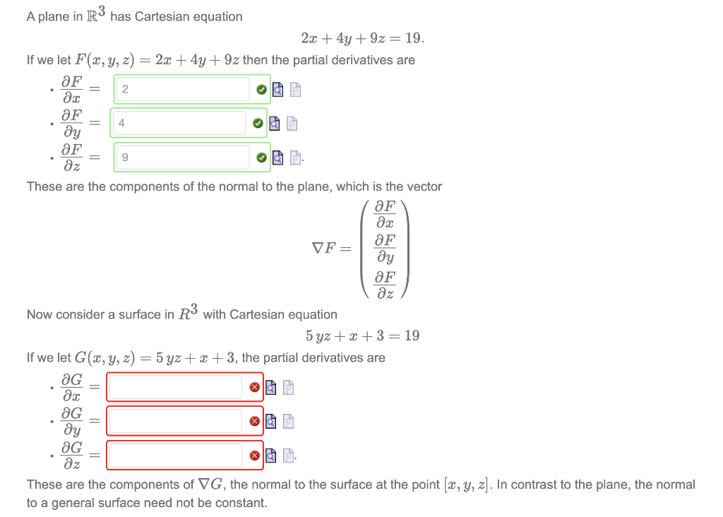 Solved A plane in R3 has Cartesian equation 2x+4y+9z=19. If | Chegg.com