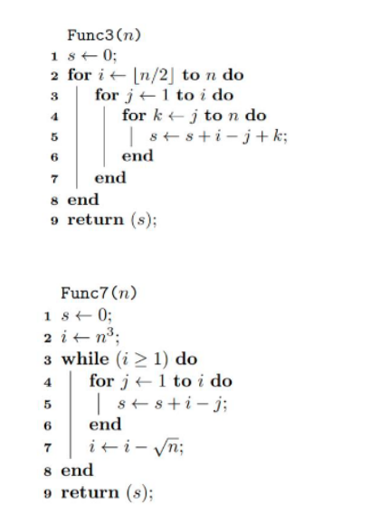 Solved Need In 1 Hr Find The Asymptotic Runtime With 