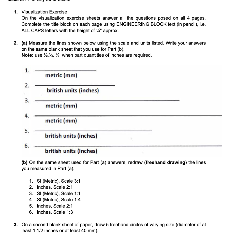 1. Visualization Exercise On the visualization | Chegg.com