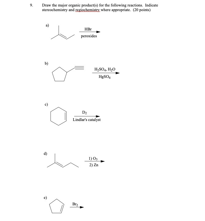 Solved Draw the major organic product(s) for the | Chegg.com