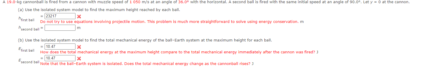 Solved (a) ﻿Use the isolated system model to find the | Chegg.com