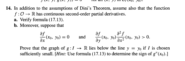 Solved 14. In addition to the assumptions of Dini's Theorem, | Chegg.com