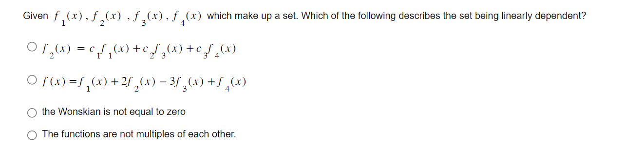 Solved Given F1 X F2 X F3 X F4 X Which Make Up A Set