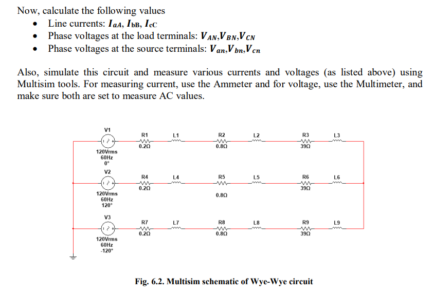 Solved Procedure: Part 1: Wye-Wye Using equation 1 \& 2, | Chegg.com Solved Procedure: Part 1: Wye-Wye Using equation 1 \& 2, | Chegg.com