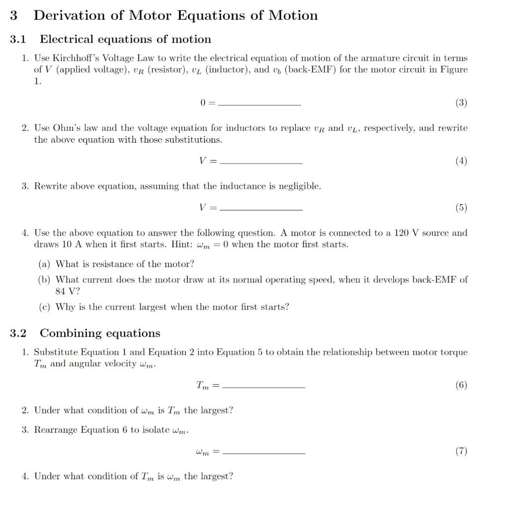 Solved Fixed field R L M + V Armature circuit 18 (M) I. D | Chegg.com