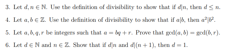 Solved 3. Let d,n∈N. Use the definition of divisibility to | Chegg.com