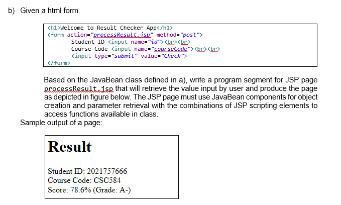 Solved Subject : Enterprise Programming Language : | Chegg.com