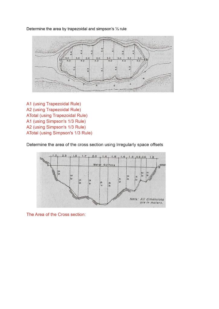 Solved Determine the area by trapezoidal and simpson's 1/3 | Chegg.com