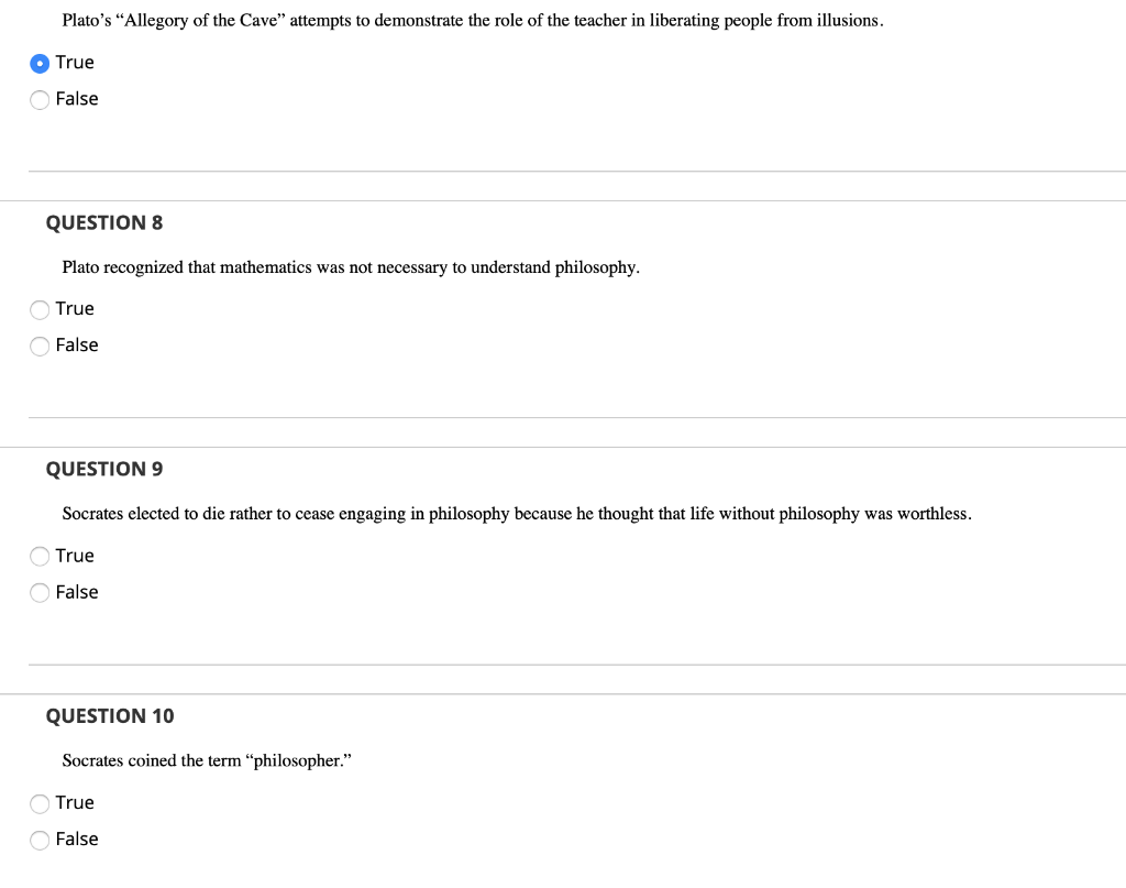 Solved Plato's "Allegory of the Cave” attempts to | Chegg.com