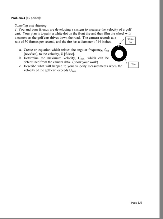 Problem 4 (15 points) Sampling and Aliasing I. You | Chegg.com