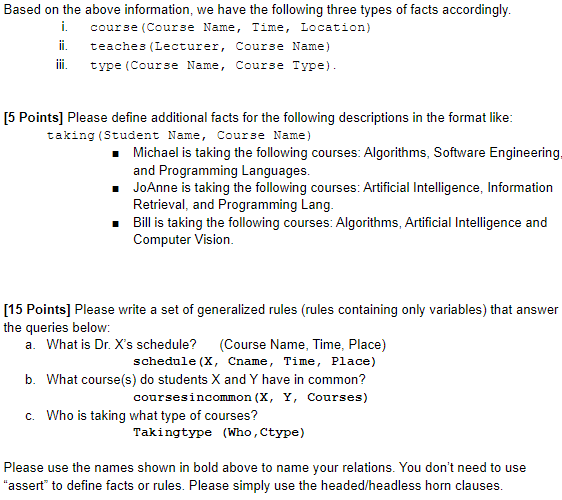 Solved Q3. [20 Points] Consider to following information set | Chegg.com