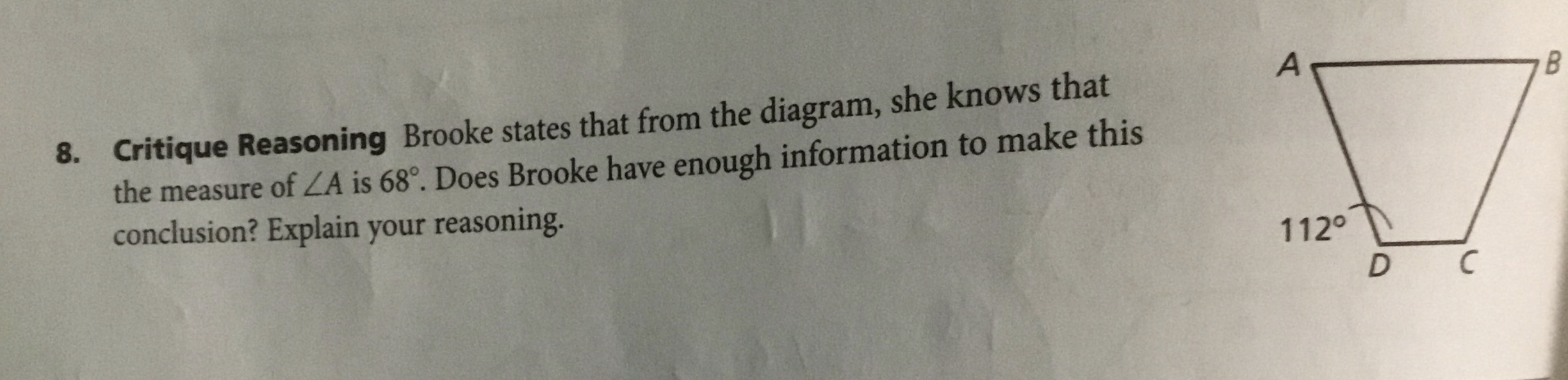 Solved Critique Reasoning Brooke states that from the | Chegg.com