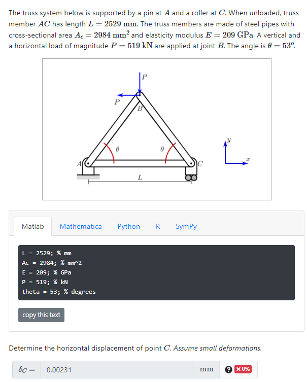 Solved The truss system below is supported by a pin at A and | Chegg.com