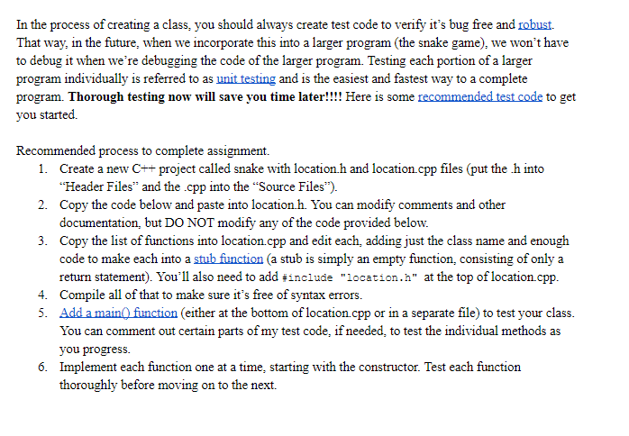 Solved Details Location Write all the code necessary to | Chegg.com