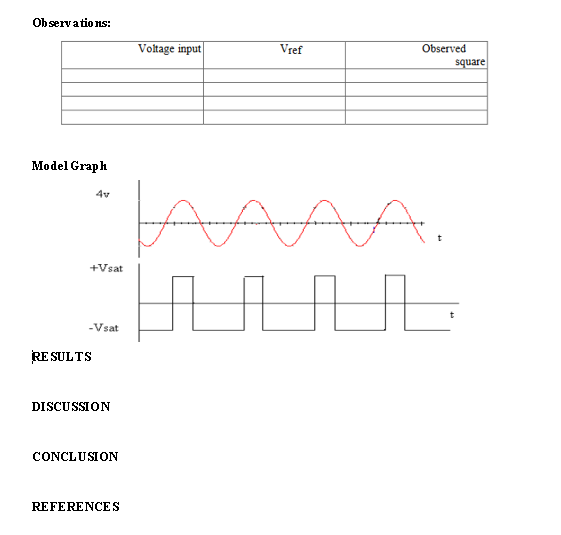 Solved THEORY COMPARATOR: A comparator is a circuit which | Chegg.com