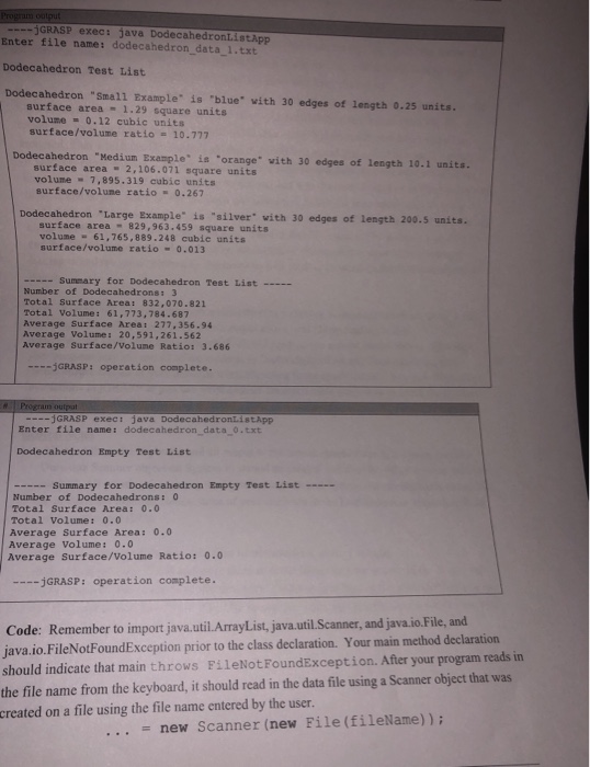 Solved Specifications Overview: You will write a program | Chegg.com