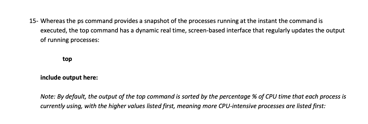 Solved Processes carry out tasks within the operating | Chegg.com
