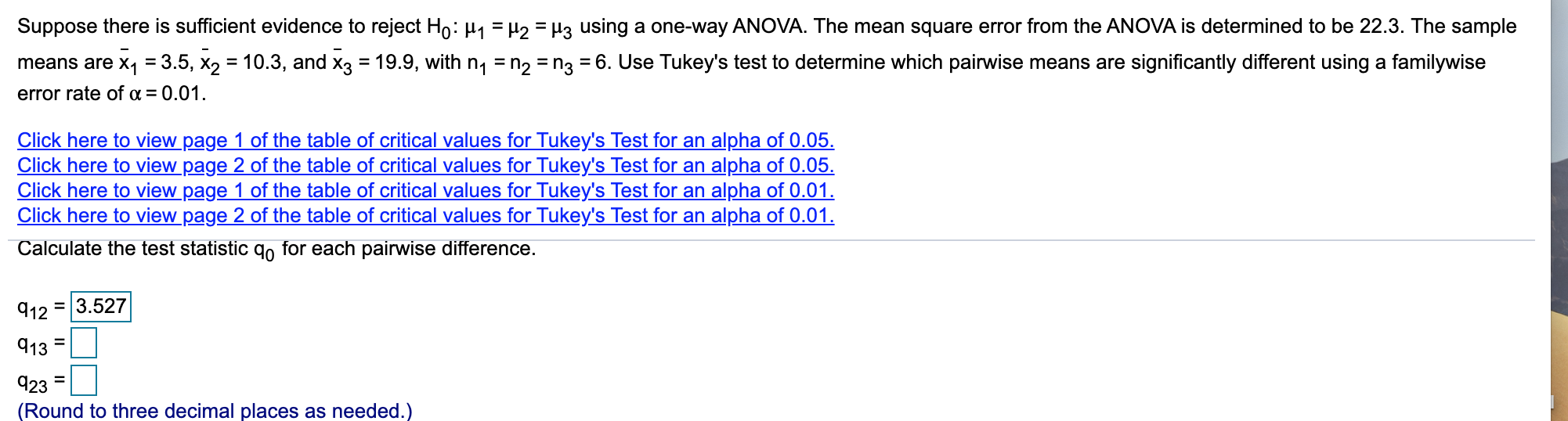 Solved Suppose there is sufficient evidence to reject Ho: M1 | Chegg.com