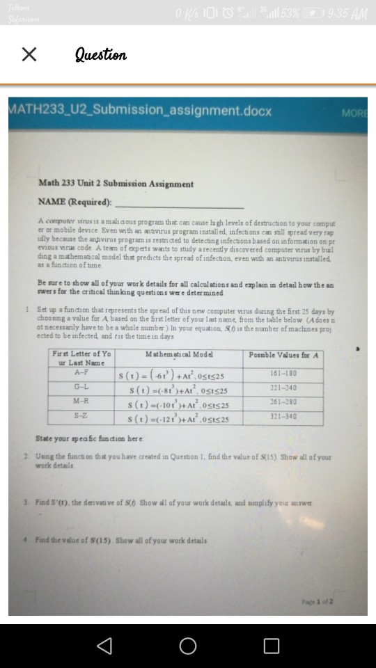 X Questien ATH233 U2_Submission assignment.docx MOR | Chegg.com X Questien ATH233 U2_Submission assignment.docx MOR | Chegg.com