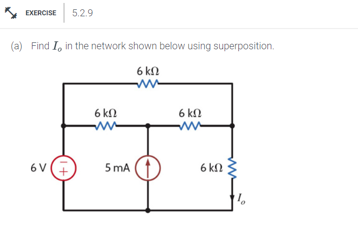 Solved (a) Find Io in the network shown below using | Chegg.com
